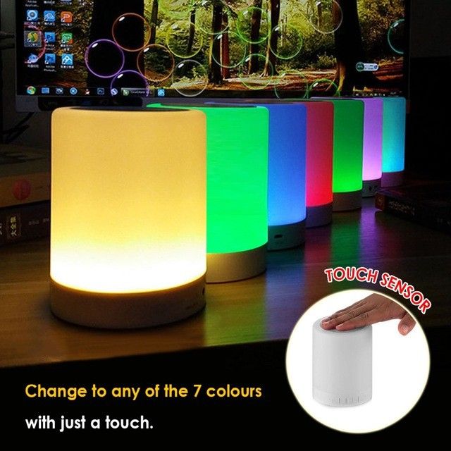 Touch Lamp Bluetooth Speaker w/ Smart Mood Lamp (RGB) | Lazada PH