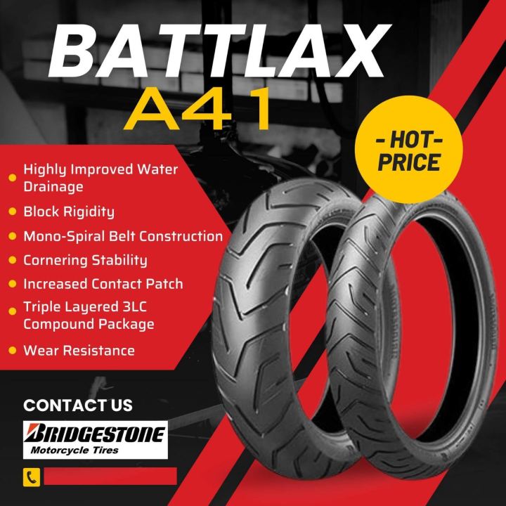 Battlax A41 by Bridgestone. Quality and premium motor tires. | Lazada PH