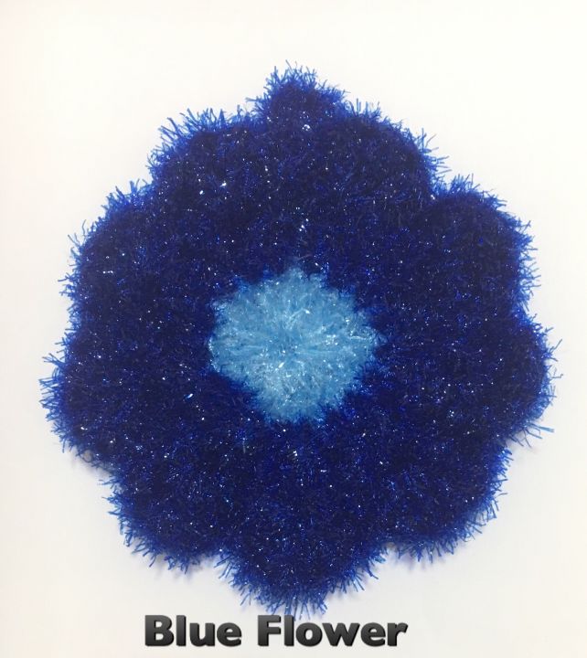 SUNWOO Korean Twinkle Acrylic Scrubber / Dish Scrubber-Flower Design ...