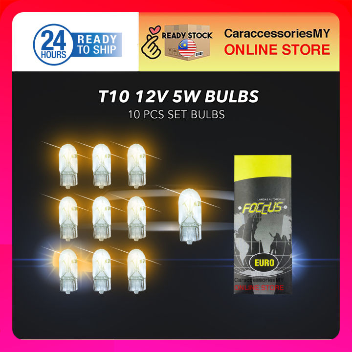 T10 12V 5W (4090) Capless Automotive Bulb 10pcs car light replacement ...