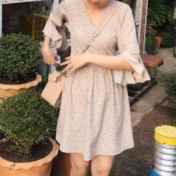 HERDAILY STUDIO daisy dress - cream | Lazada.co.th