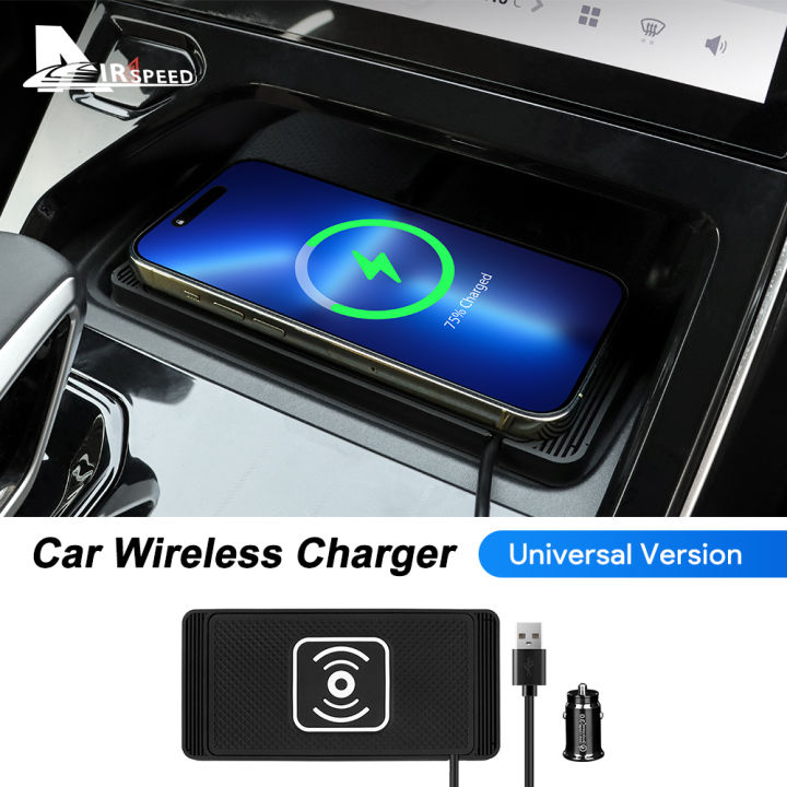 AIRSPEED Car Wireless Charger Universal PVC Car Wireless Charging Pad ...