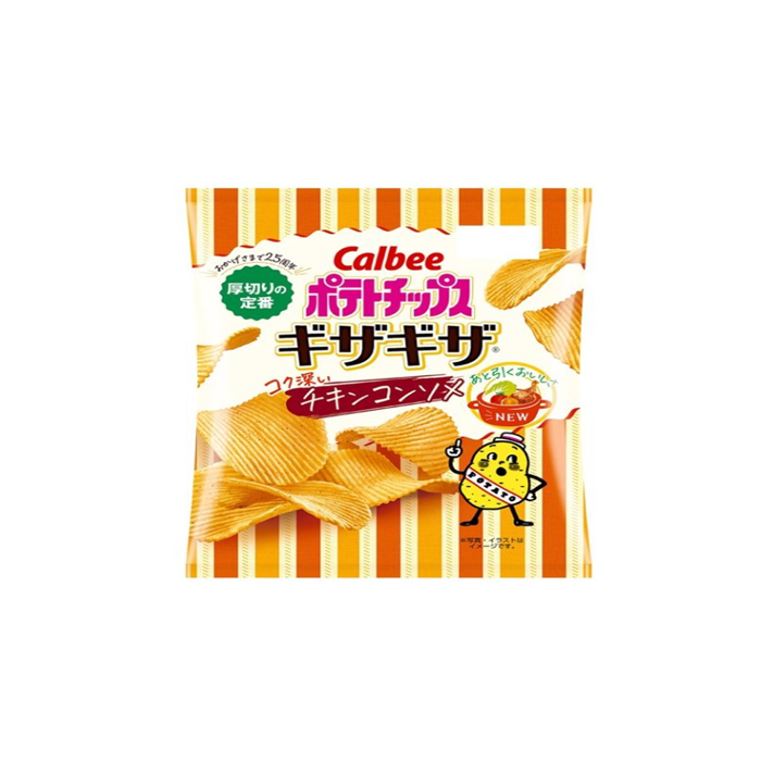 Calbee Potato Chips Giza Giza Chicken Consomme Flavor Snack 60g | Lazada PH