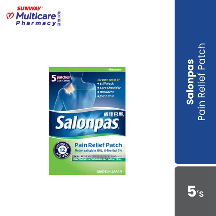 Salonpas Pain Relief Patch 5's 7cm x 10cm | Lazada