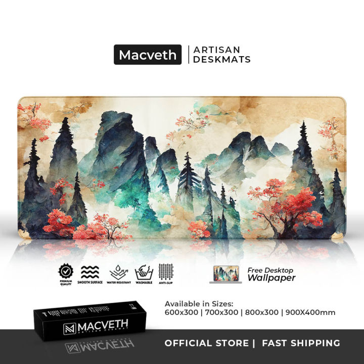 Macveth Artisan Deskmat | FUJI | Large Gaming Mousepad | Extended ...