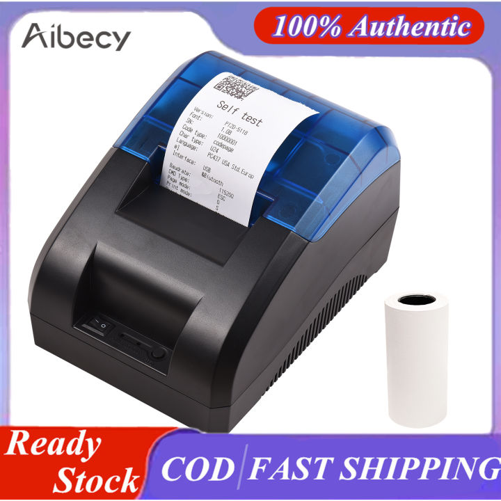 58mm Thermal Receipt Printer Desktop USB&BT Wireless Connection Printer ...