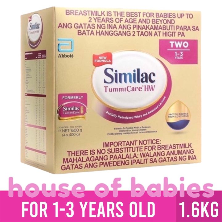 Similac TummiCare HW Two 1.6kg 1-3 Years Old Milk Supplement | Lazada PH