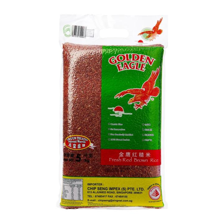 Golden Eagle Fresh Red Brown Rice - By Chip Seng Impex - 5KG | Lazada ...