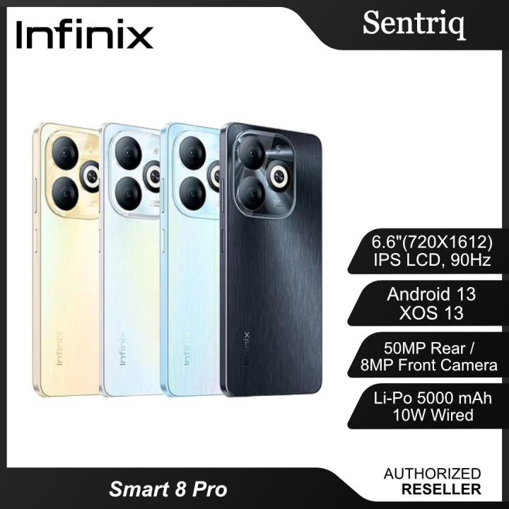 Infinix Smart 8 Pro Smartphone 4GB RAM 128GB (Original) 1 Year Warranty ...