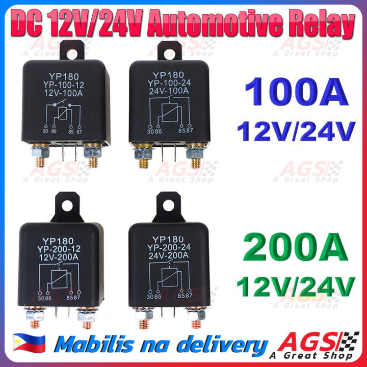 Starg relay 200A 100A 12V/24V Power Automotive Heavy Current Start Relay | Lazada PH