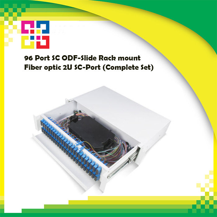 96 Port SC ODF-Slide Rack mount Fiber optic 2U SC-Port (Complete Set ...