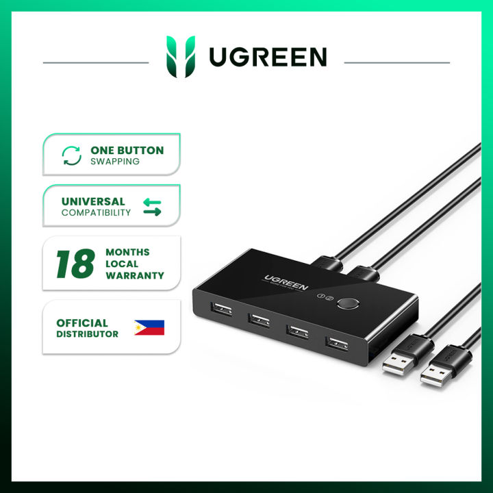 UGREEN 2 In 4 Out USB 2.0 Sharing Switch Box - PH | Lazada PH