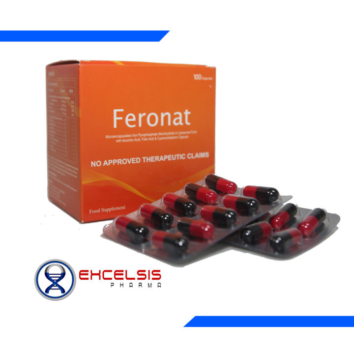 Feronat 1 Capsule (Microencapsulated Iron Pyrophosphate Monohydrate in ...