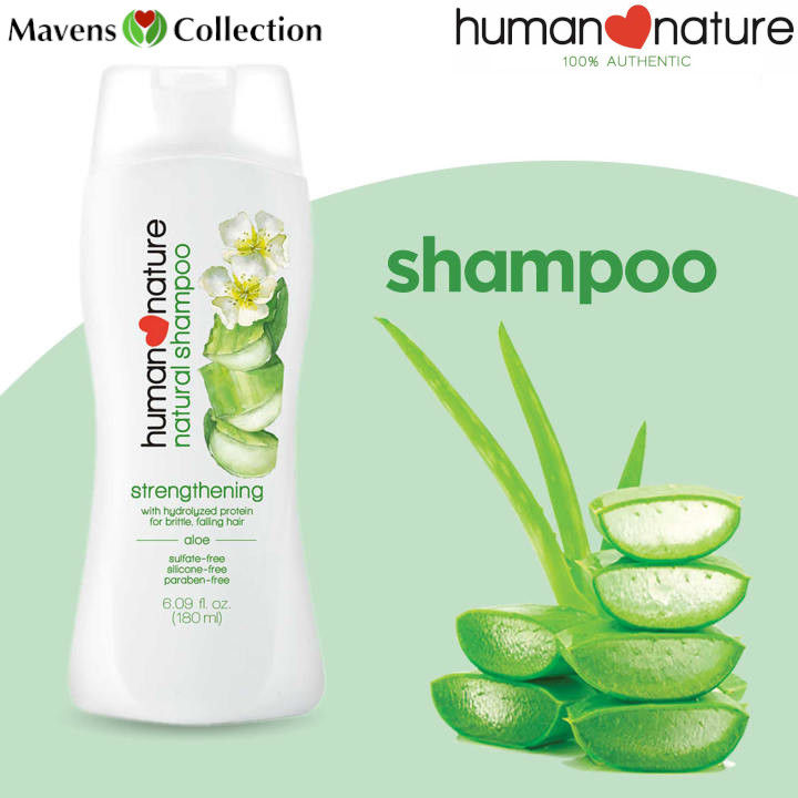 Human Heart Nature Natural Strengthening Shampoo SOOTHING ALOE 180ml ...