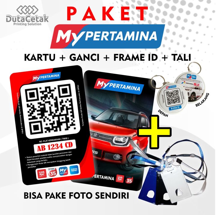 Di Cetak Kartu My Pertamina / Kartu Bensin Bahan PVC Card desain ...