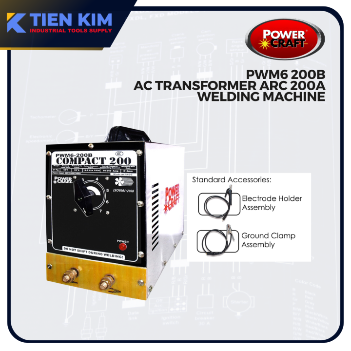 Powercraft AC Transformer ARC Welding Machine 200A PWM6 200B | Lazada PH