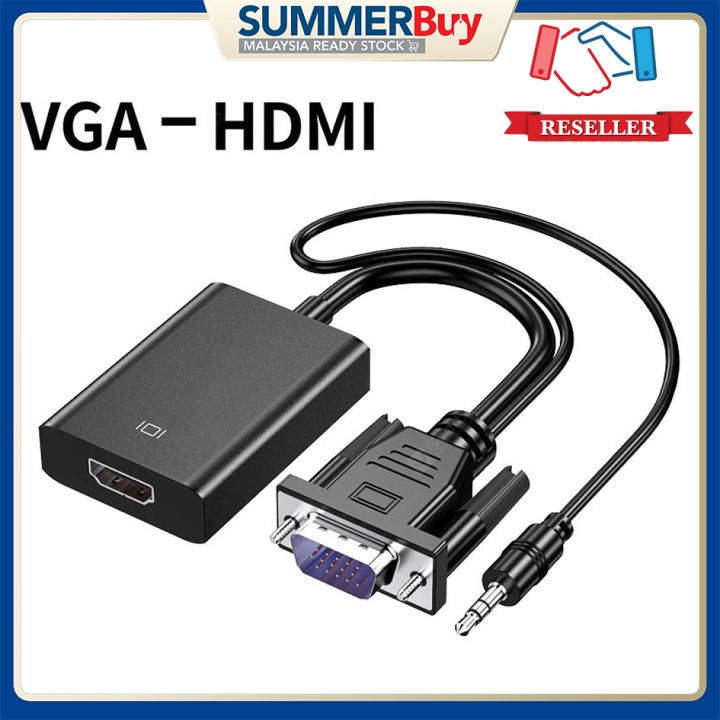 VGA Male to HDMI Female Video Converter Adapter 1080P with USB Power ...