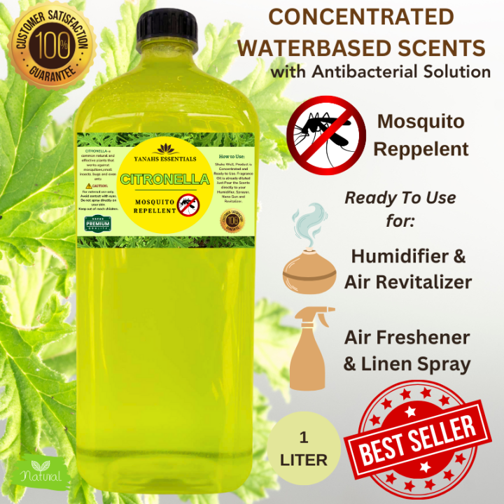 CITRONELLA Mosquito Repellent 1L w/ Antibacterial Solution for ...