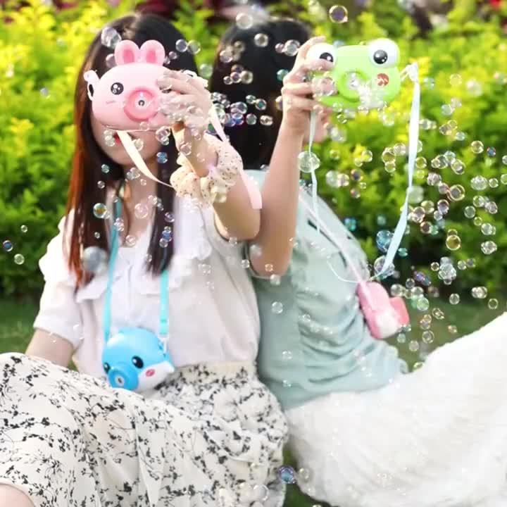 Bubble Machine Camera Tiktok Same Electric Automatic Bubble Blowing 1-2 ...