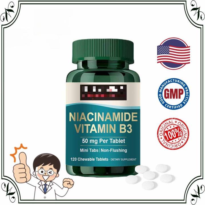 Niacinamide Vitamin B3 Tablets Supports energy metabolism, skin health ...