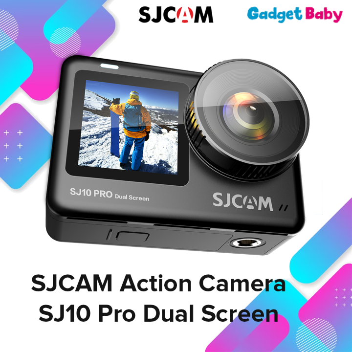 SJCAM Action Camera SJ10 Pro Dual Screen | 4K/60fps | 12 MegaPixel | Complete Mounts ...