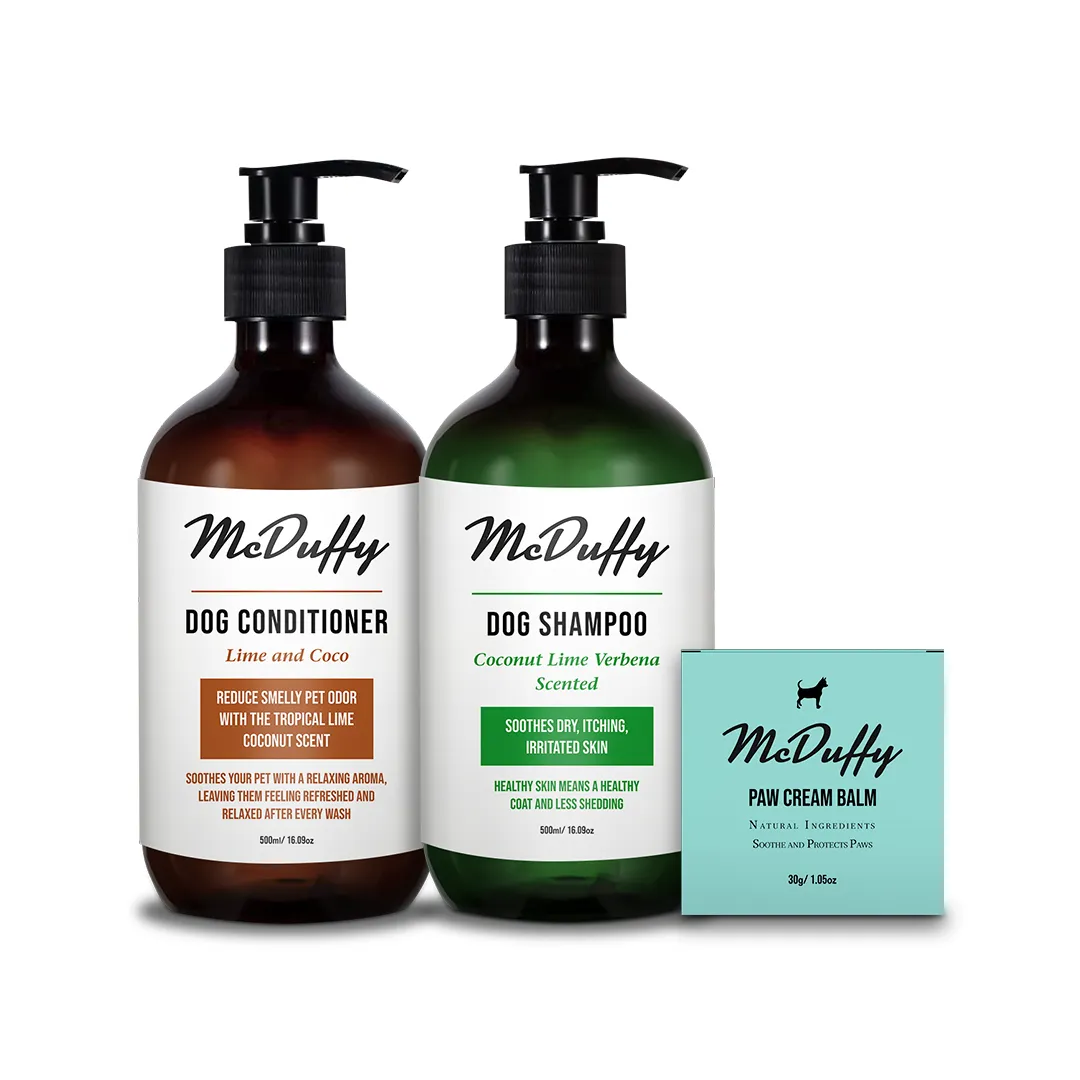 McDuffy Complete Dog Hygiene Care Bundle Dog, Cat, & Pet Shampoo ...