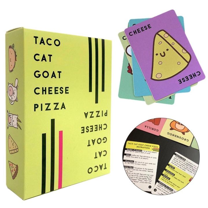 Taco Cat Goat Cheese Pizza Game Card Game On The Flip Side Fun Family ...