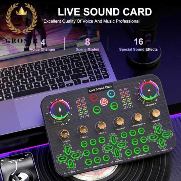 soundcard ponsel komputer sound card eksternal Perlengkapan Siaran ...
