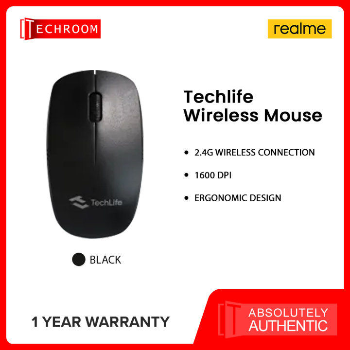 realme TechLife Wireless Mouse | 2.4G Wireless Connection | 1600 DPI ...