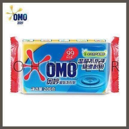 OHHDEER Quality Goods OMO Transparent Laundry Soap 206g Effective Stain Removal 99 Kinds Clean ...