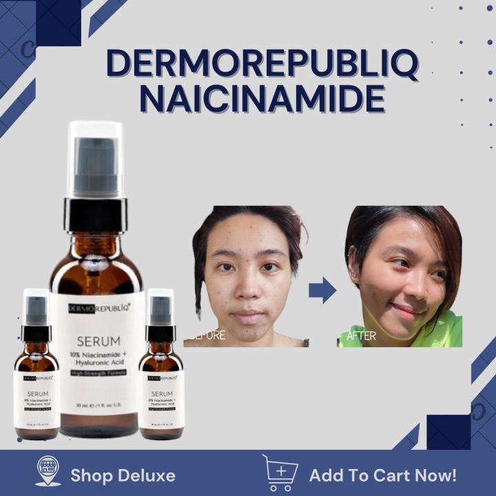 Dermorepubliq 5% Niacinamide + Hyaluronic Acid Sensitive Skin Formula Serum - 30 mL | Lazada PH
