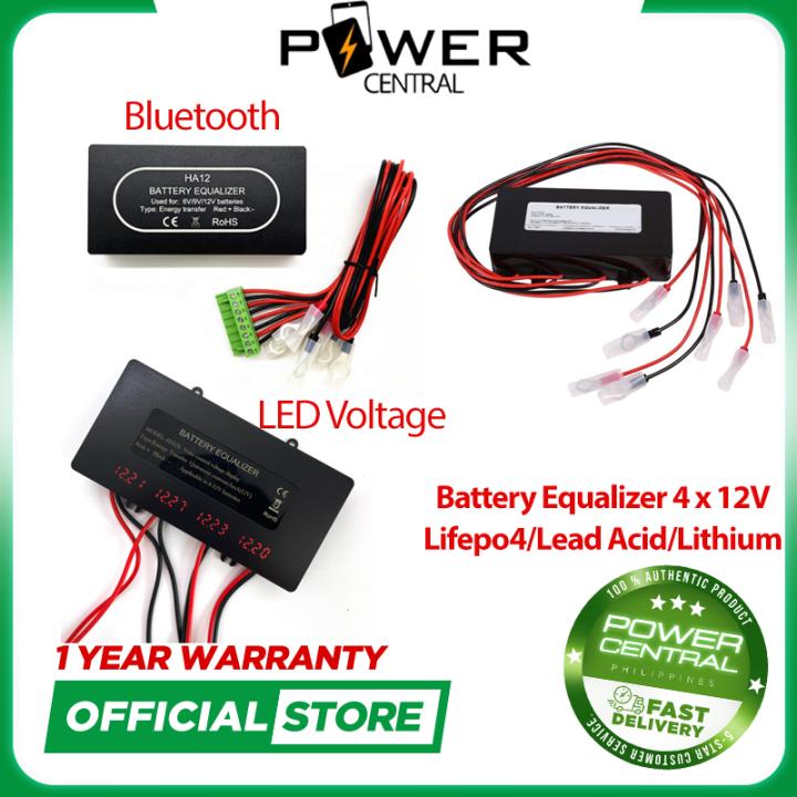 Power Central Battery Equalizer Balancer 4 x 12V 48V Lifepo4 Lead acid ...