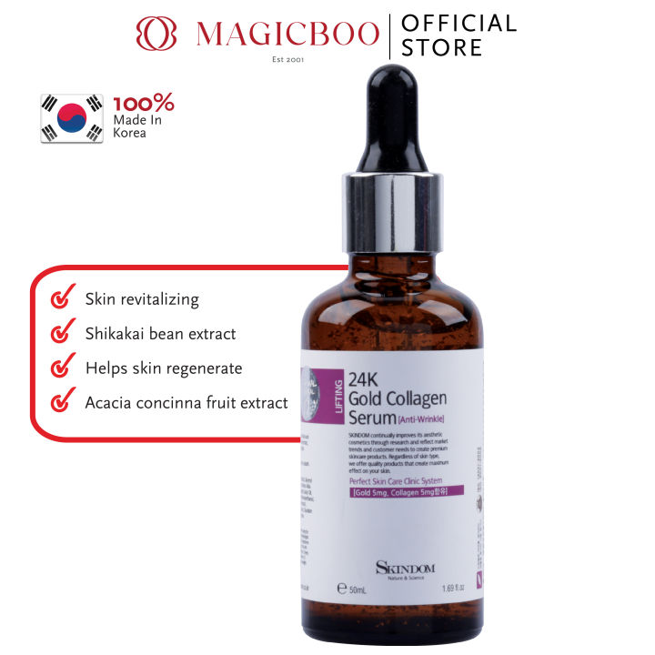 Magicboo Skindom 24K Gold Collagen Serum Anti-wrinkle 50ml | Lazada