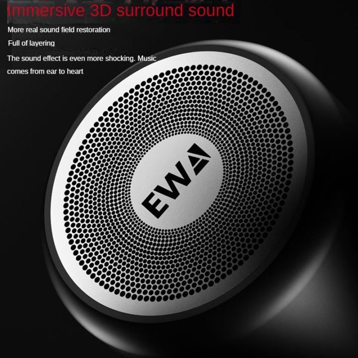 EWA A107 Wireless Bluetooth Speaker Mobile Phone Audio Dual Subwoofer ...
