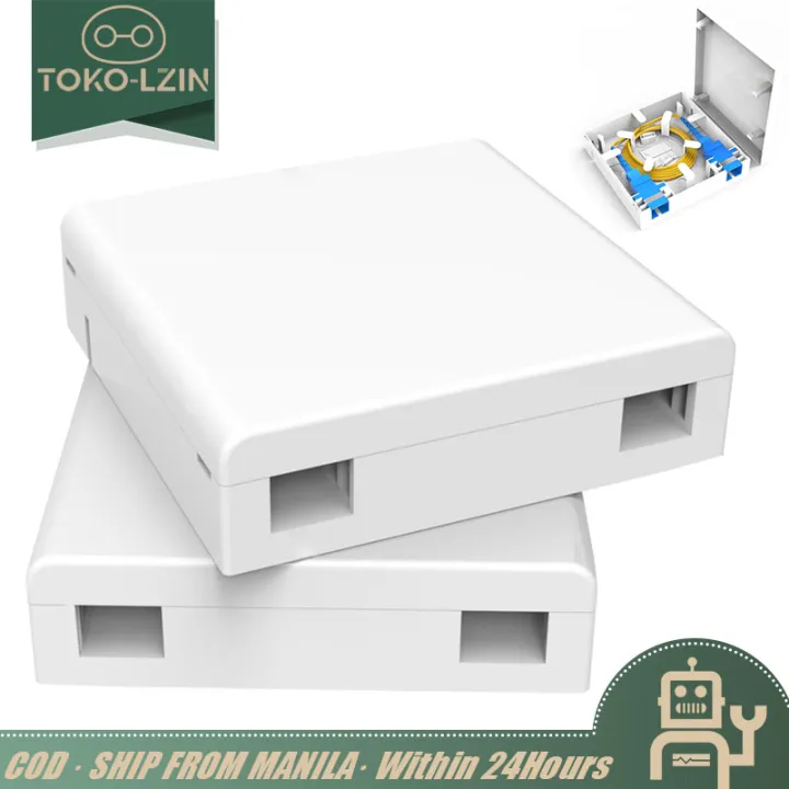 2-Port Optical Fiber 86x86mm FTTH Fiber Panel Fiber Optic Terminal Dual ...