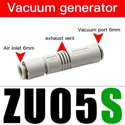 MM-Pneumatic Zu Tube Vacuum Generator Zu05s Zu07s Zu05l Zu07l Negative ...