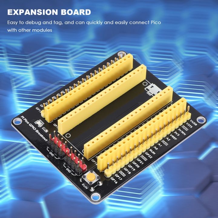 For Pico GPIO Breakout Extender DIY Expansion Board No Need to Solder ...