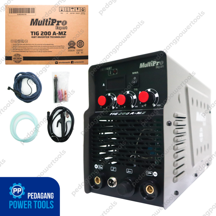 MULTIPRO TIG 200 A-MZ Mesin Las Listrik Argon Besi Stainless Travo IGBT ...