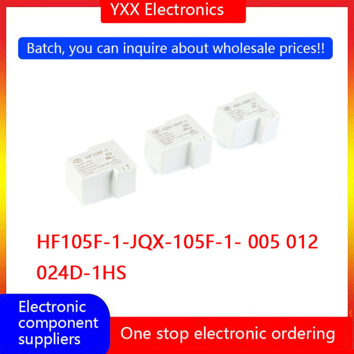Hongfa Relay HF105F-1-JQX-105F-1-005 012 024D-1HS Group 1 Normally Open 4 Pins | Lazada.co.th