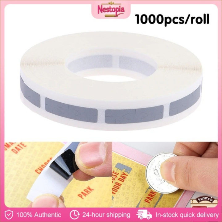 100pcs Scratch Off Sticker Gray self-Adhesive Scratch Off Label Scratch ...