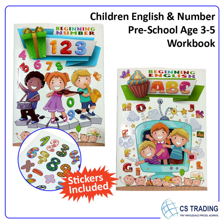 Preschool Workbook - 32 Pages, Ages 3 to 5, Colors, Shapes, Numbers ...