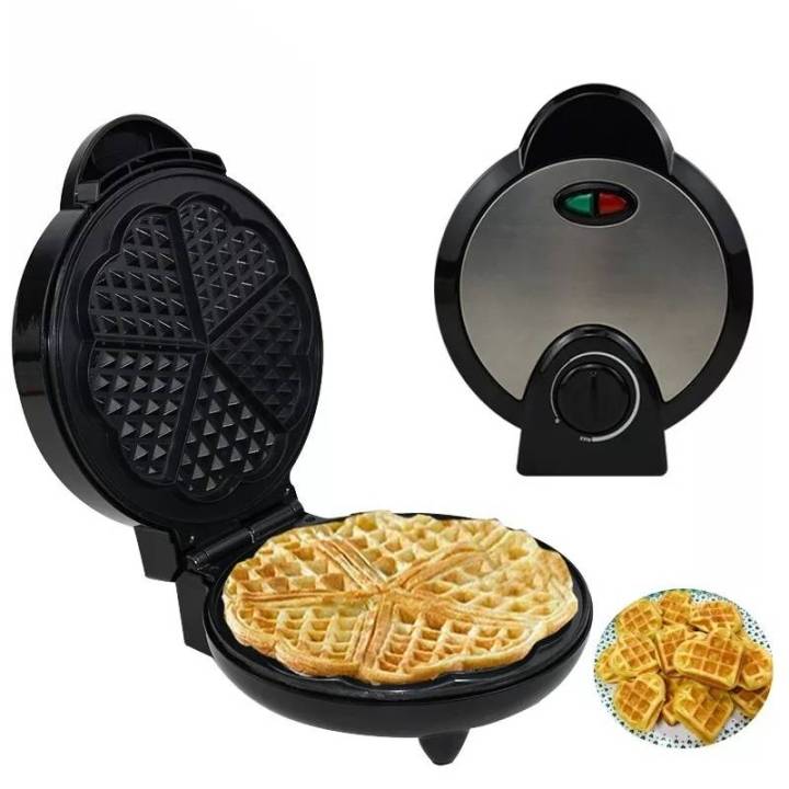 เครื่องทำวาฟเฟิล เครื่องทำวาฟเฟิลรูปหัวใจ วาฟเฟิล Heart-shaped waffle ...