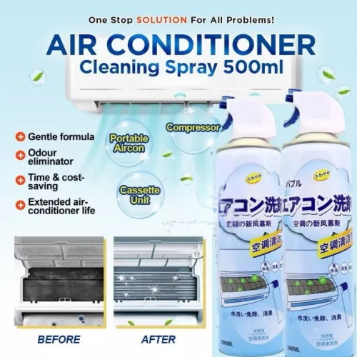 【SG STOCK】Aircon Cleaning Spray Air-con cleaning agent 500ml Foam Air ...