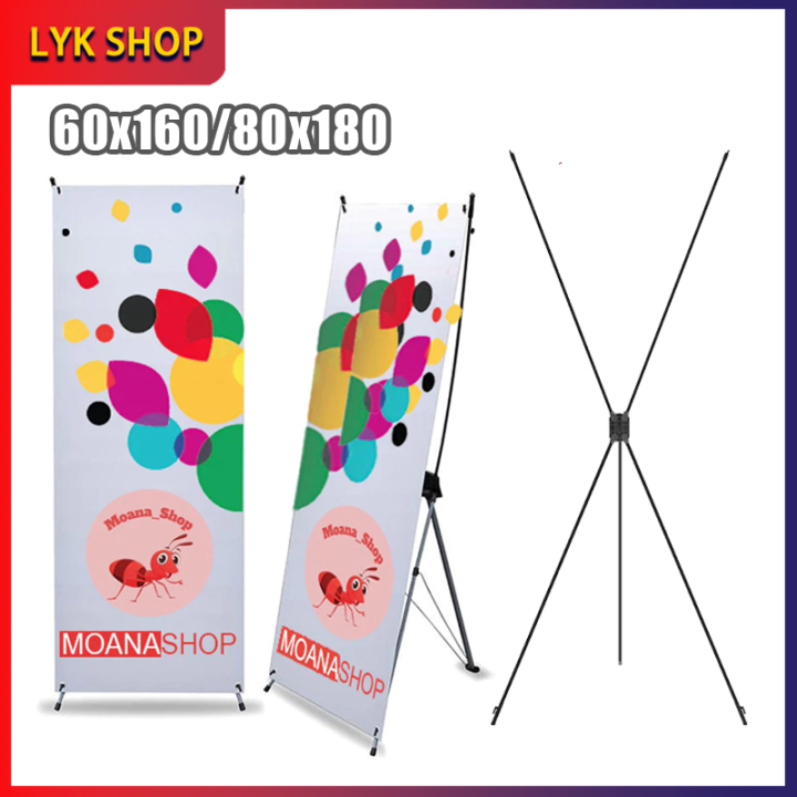 Tripod Collapsible X Stand Banner Display Stand 80x180cm 60x160cm ...