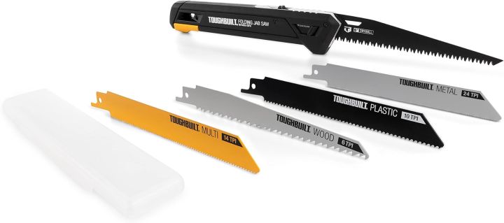 ToughBuilt - Folding Jab/Utility Saw, Drywall Blade w/triple-edge teeth ...
