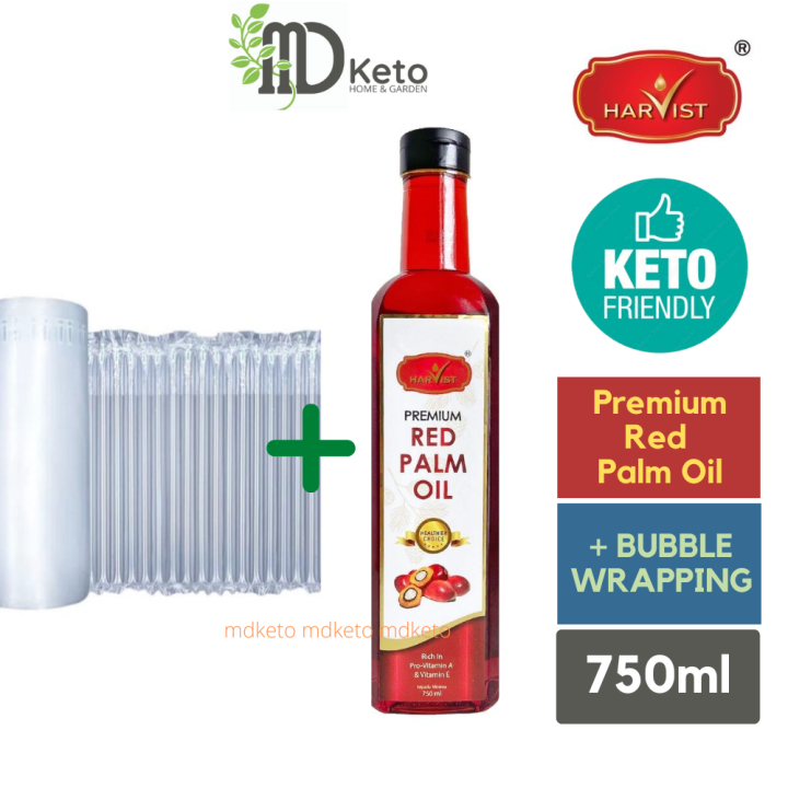 [MD Keto] 100% 750ml Halal Harvist Red Palm fruit OIL Premium Extra Red ...