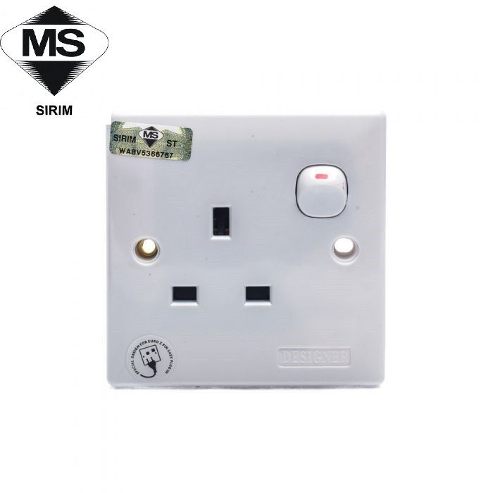 Sunstar 13A Single Switch Socket Outlet 13A (SIRIM) Switch Electric One ...