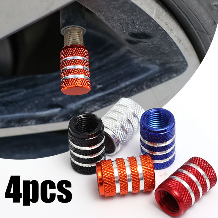 4pcs Aluminum Alloy Valve Cap Car Motorcycle Truck Bike Tire Tyre Valve ...