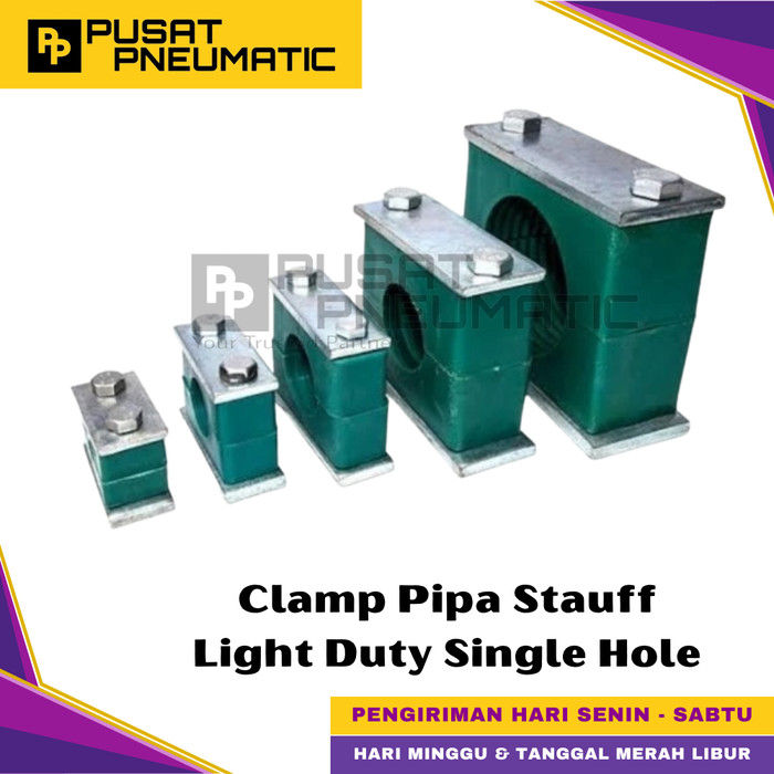 32MM Clamp Stauff Pipe Tubing Hydraulic Klem Pipa Hidrolik Light Duty ...