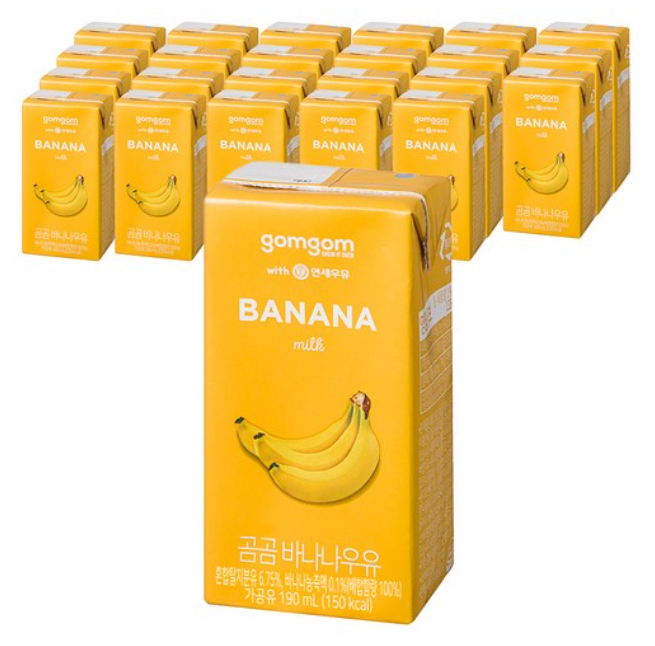 Gomgom With Yonsei Milk Banana Milk Food Supplement 190ml x 24P | Lazada Singapore